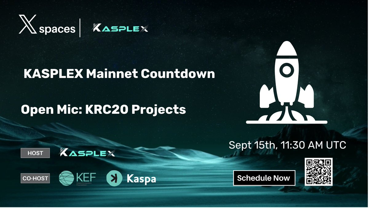 The Official Kaspa X Profile: 🚀 The highly anticipated KASPLEX Mainnet launch is almost here🚀🔥 ...