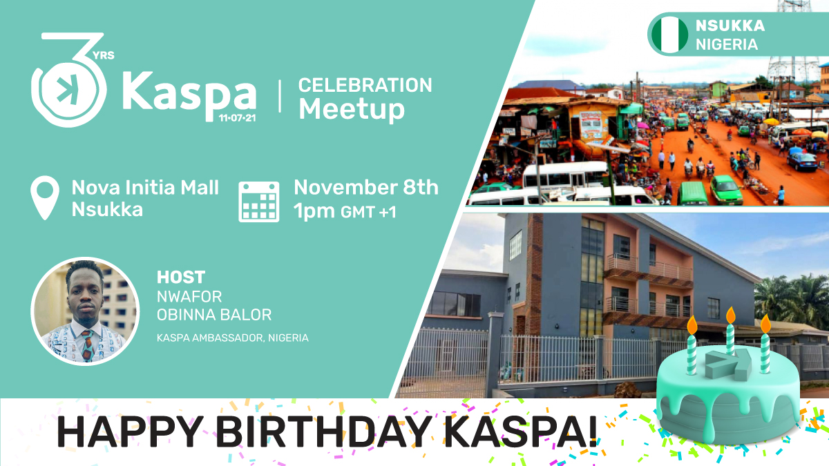 The Official Kaspa X Profile: 🎂Come, join #Nigeria Ambassador, to ...